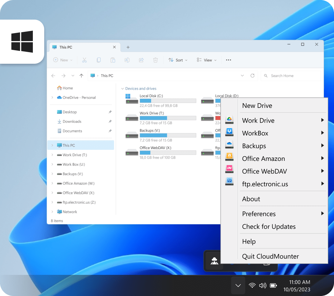 Cloud storage manager – Manage multiple cloud services | CloudMounter for Mac & Win
