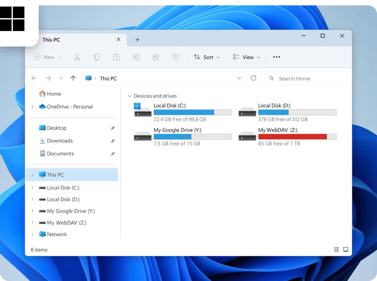 From Google Drive to WebDAV: How to transfer files between them